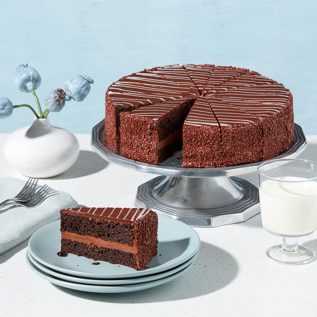 Decadent Chocolate Truffle Pre-Sliced Cake – Elite Sweets