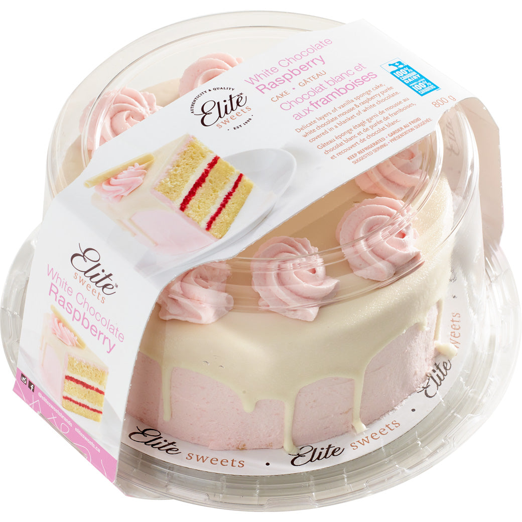 White Chocolate Raspberry Cake – Elite Sweets